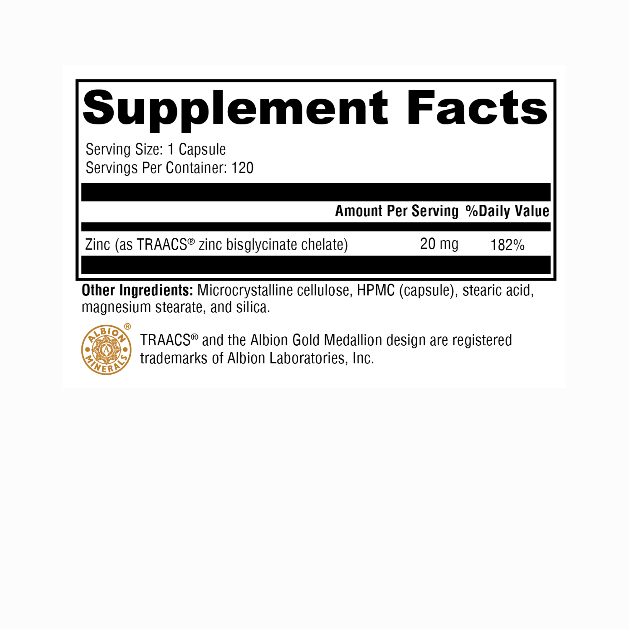 Zinc Up 120 Capsules – North Century Pharmacy